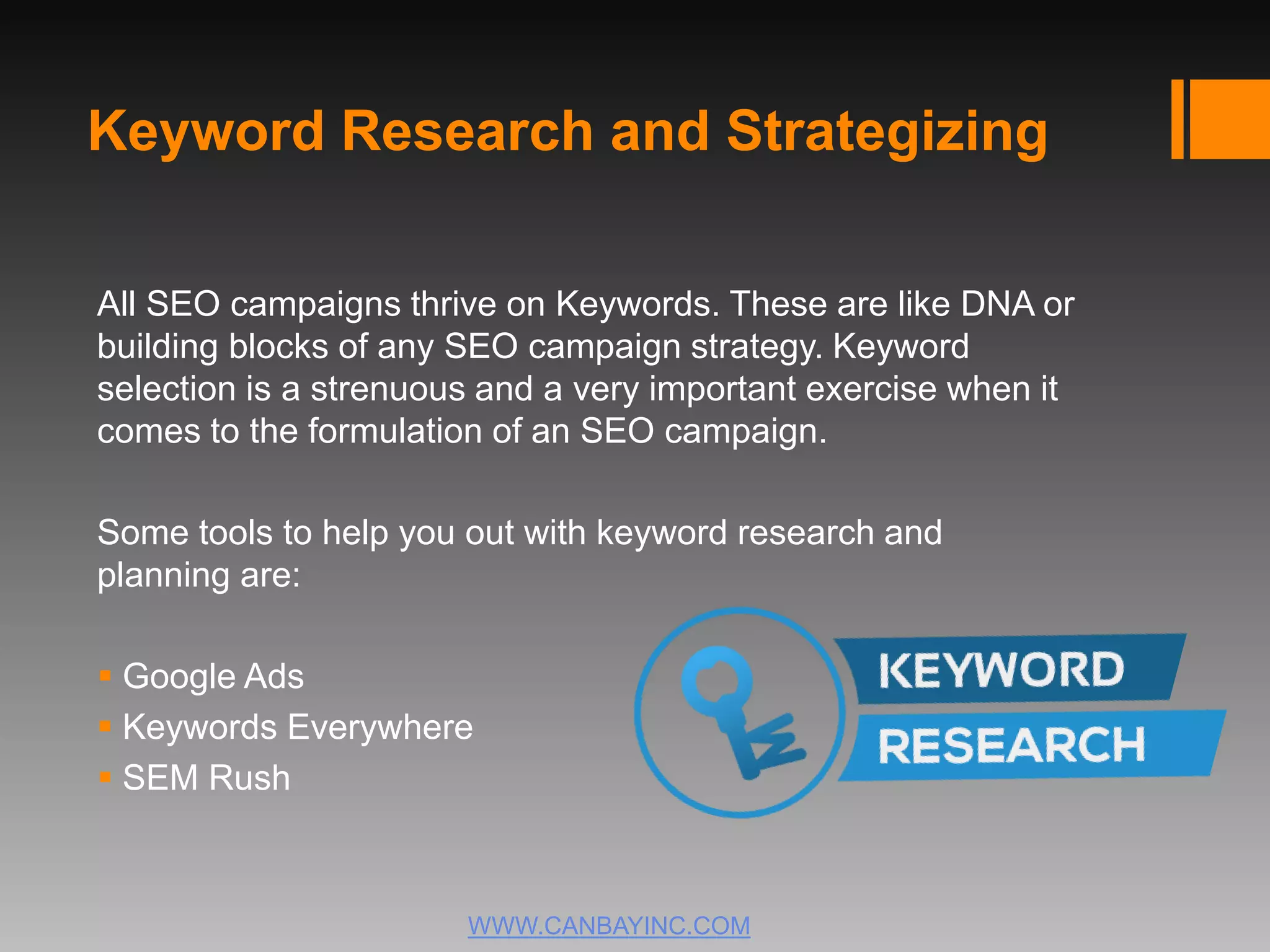 Seo campaign strategy | PPT