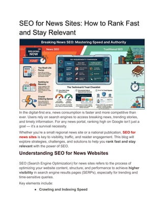 SEO for News Sites: How to Rank Fast and Stay Relevant | PDF