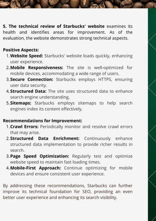 SEO for Starbucks by Mariam Lawan ....... | PDF