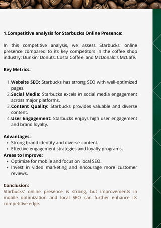SEO for Starbucks by Mariam Lawan ....... | PDF