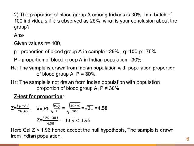 Standard Error of Proportion & Two Proportions | PPTX
