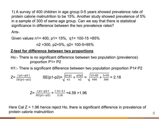 Standard Error of Proportion & Two Proportions | PPTX