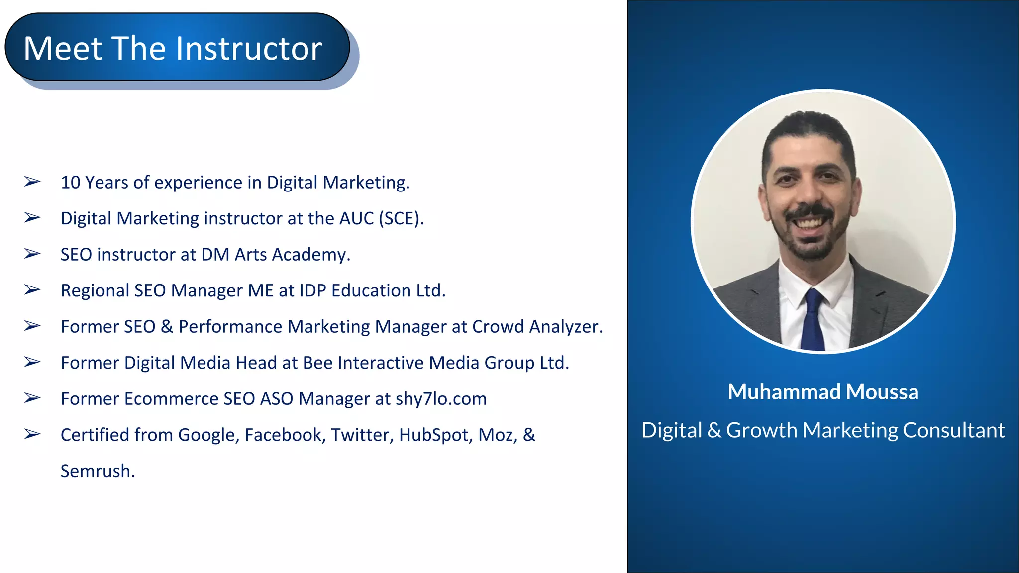 SEO Friendly Content Workshop - Muhammad Moussa | PPT