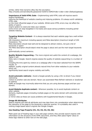 SEO Friendly Website Design Guidelines | PDF