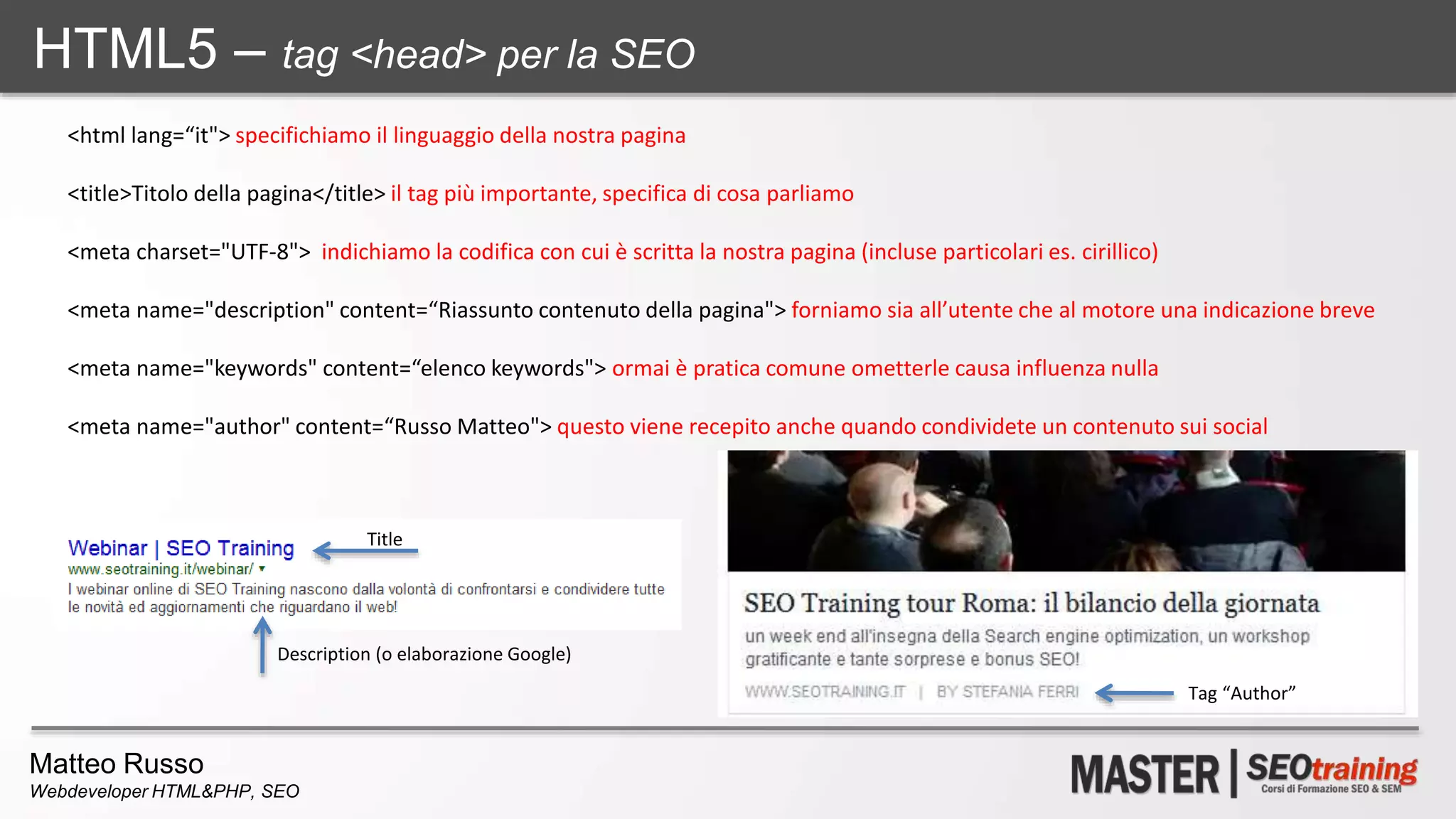 Seo html russo | PPT