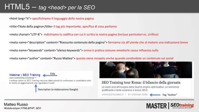Seo html russo | PPT