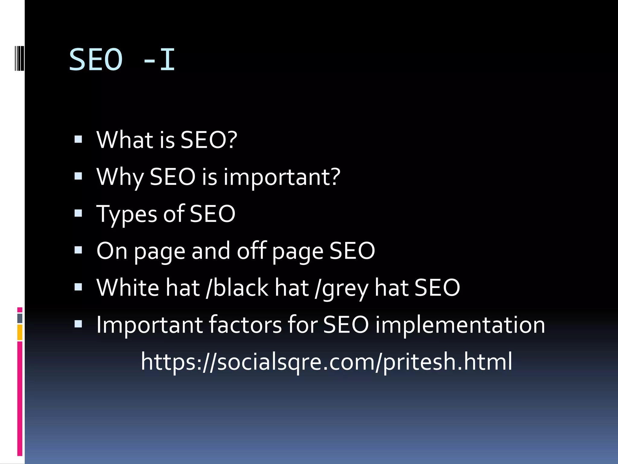 Seo Implementation Steps | PPTX | Search | Internet