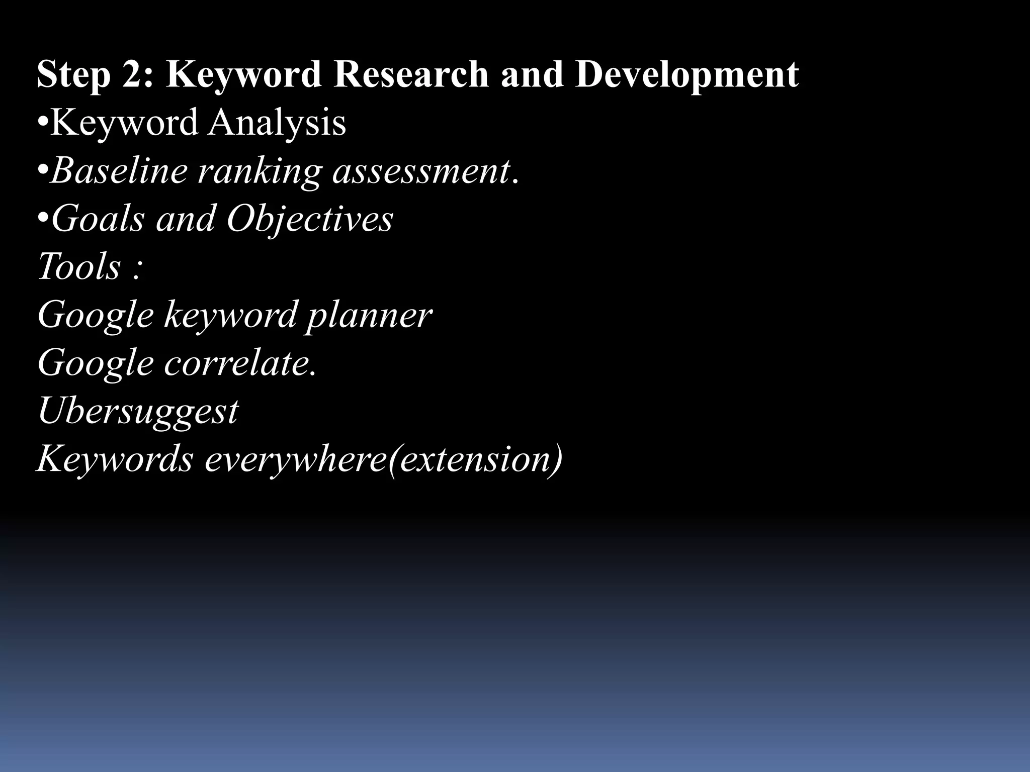 Seo Implementation Steps | PPTX | Search | Internet