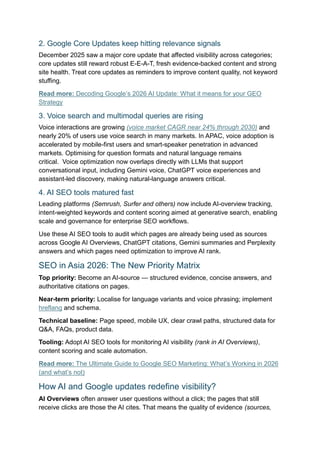 SEO in Asia 2026 AI SEO, Local Algorithms & Google Updates Redefining ...