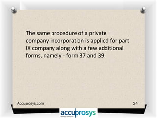 incorporation of company | PPT
