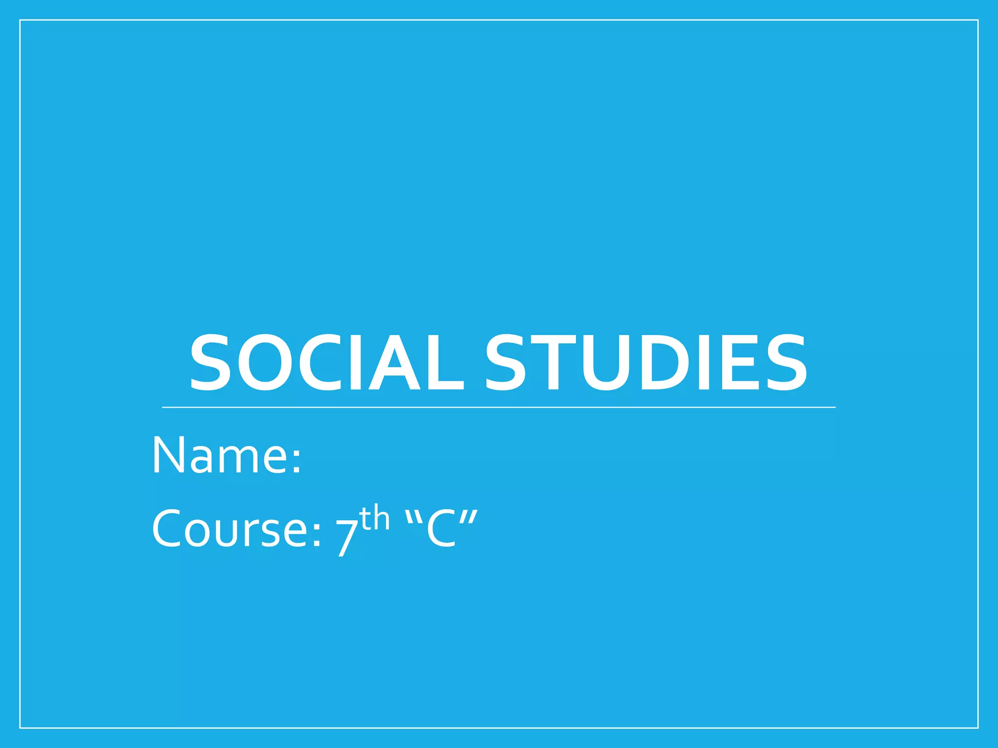 social studies | PPT
