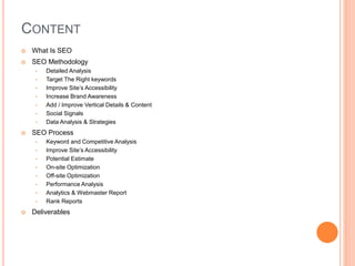 Seo Methodology & Process | PPTX