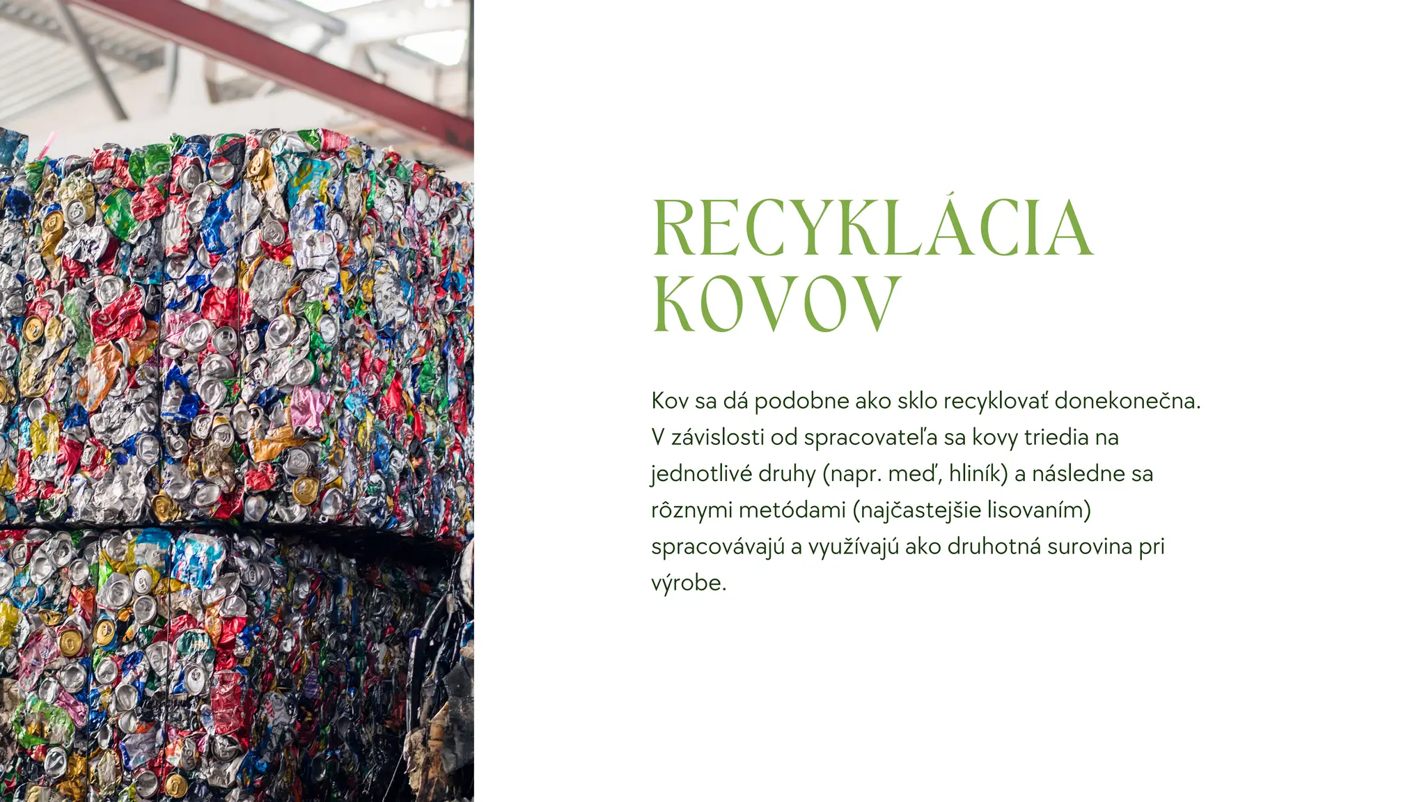 Recyklacia kovov - OZV Naturpack - kovy a kovove obaly | PDF