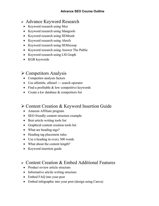 SEO - Search Engine Optimization Training Module | PDF