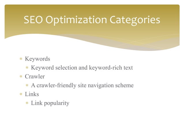basic Seo ppt | PPTX | Search | Internet