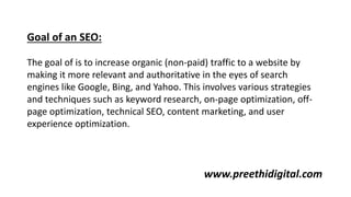 Search Engine Optimization and it's types | PPT