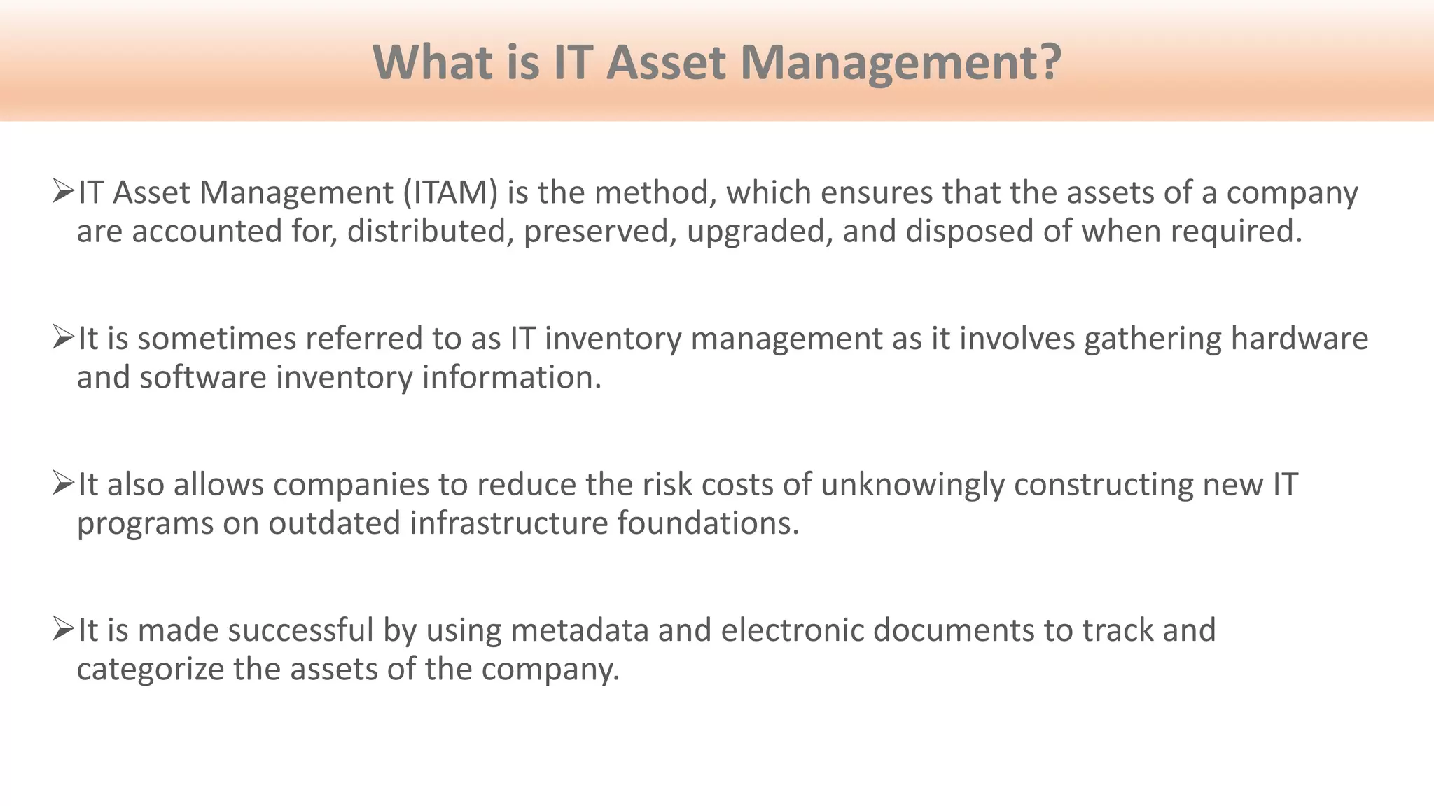 IT Asset Management | PPTX