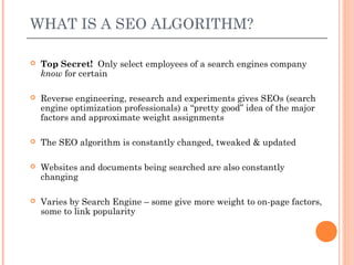 SEO presentation | PPT