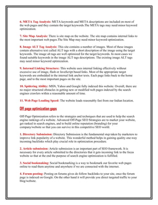 Seo process zinavo | PDF