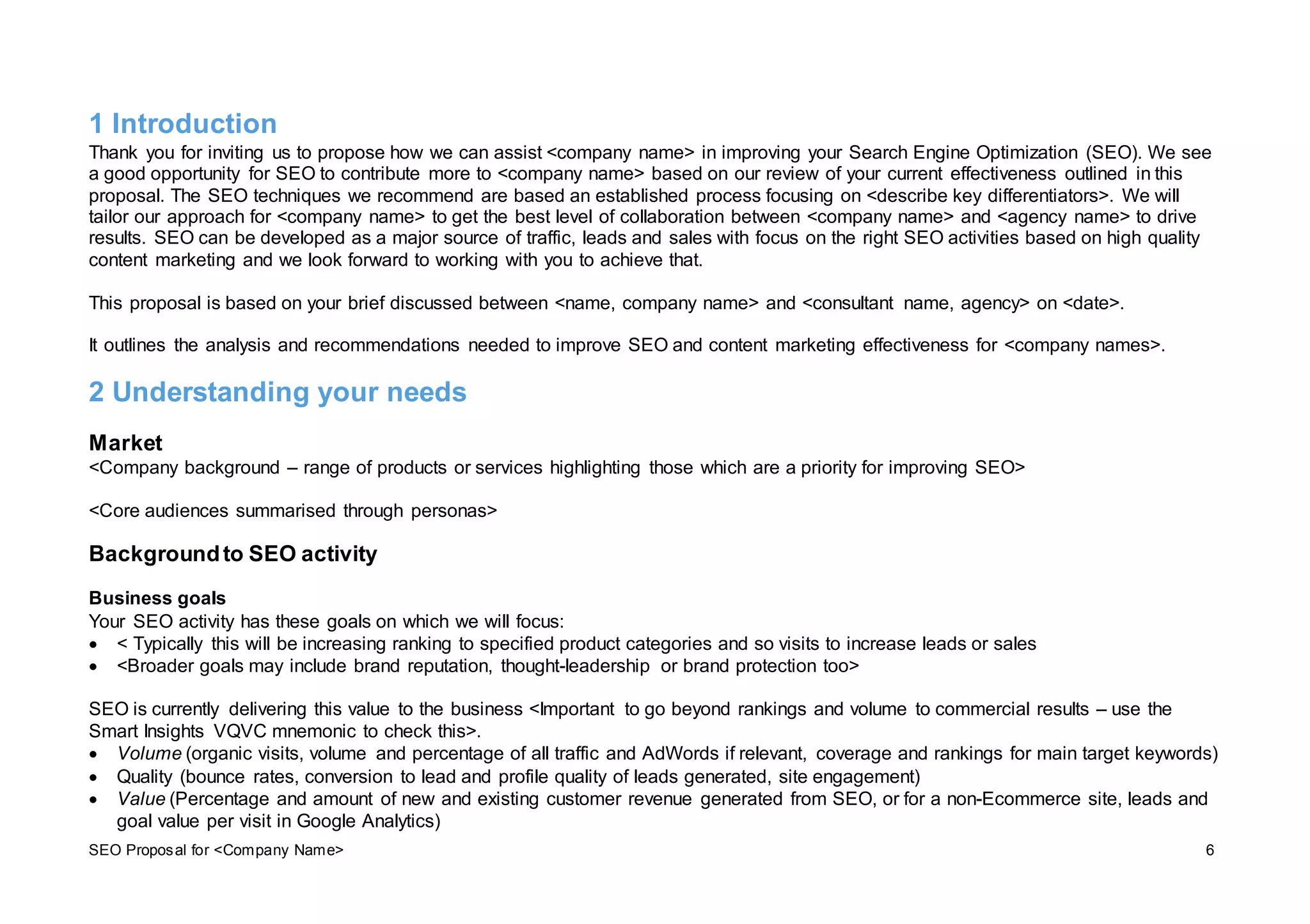 Seo proposal template | PPT