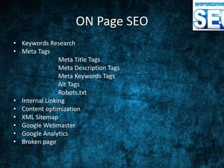 Seo Optimization Techniques | PPTX