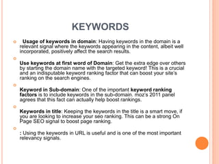 Seo ranking factors | PPT