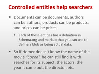 SEO in the Age of Entities: Using Schema.org for Findability | PPT