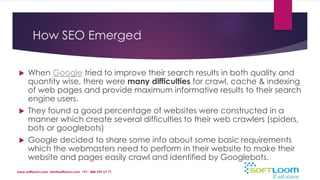 SEO | Search Engine Optimization History and Evolution | PPT