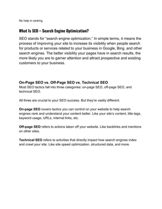 What is SEO - Bobby Singh digital marketer | PDF