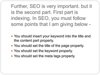 SEO STRATEGIES - SEARCH ENGINE OPTIMIZATION | PPT