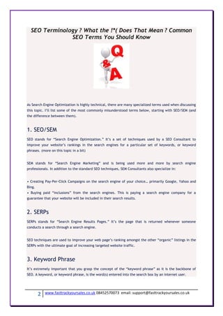 Seo terminology | PDF