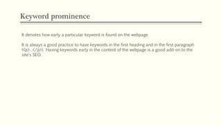 Seo tips and tricks | PPT