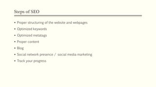 Seo tips and tricks | PPT