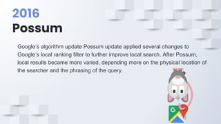 2020 Google Algoritm Update Timeline | PPT