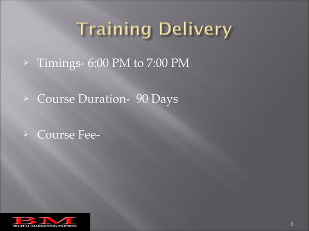 Seo & SMO training | PPT