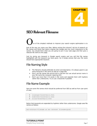 SEO tutorial | PDF