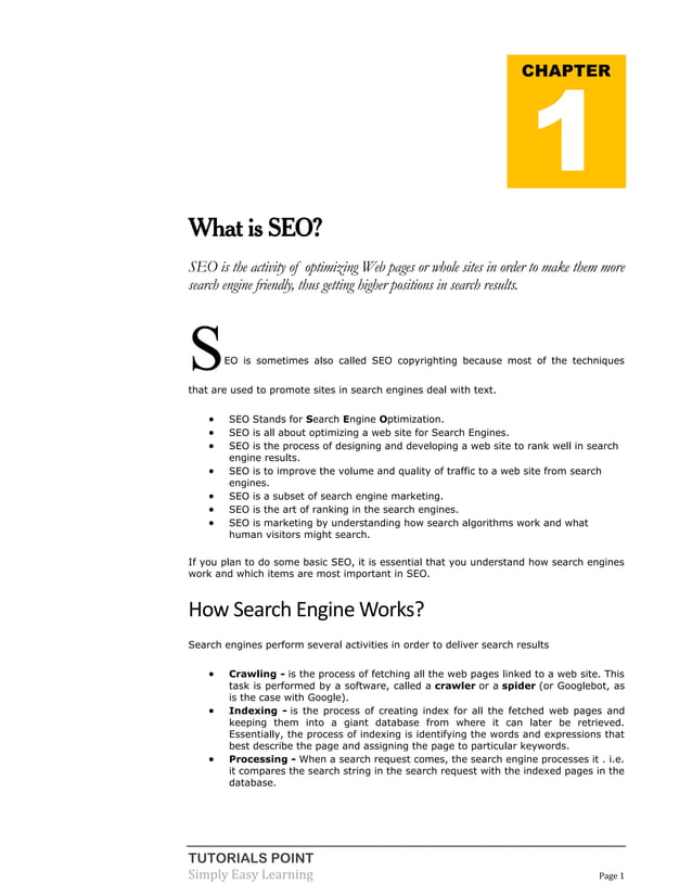 SEO tutorial | PDF