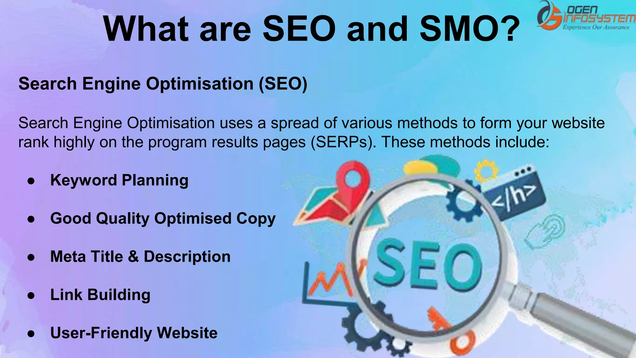 Seo vs smo | PPTX | Web Development | Internet