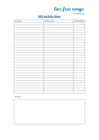 Worksheets for SEO | PDF