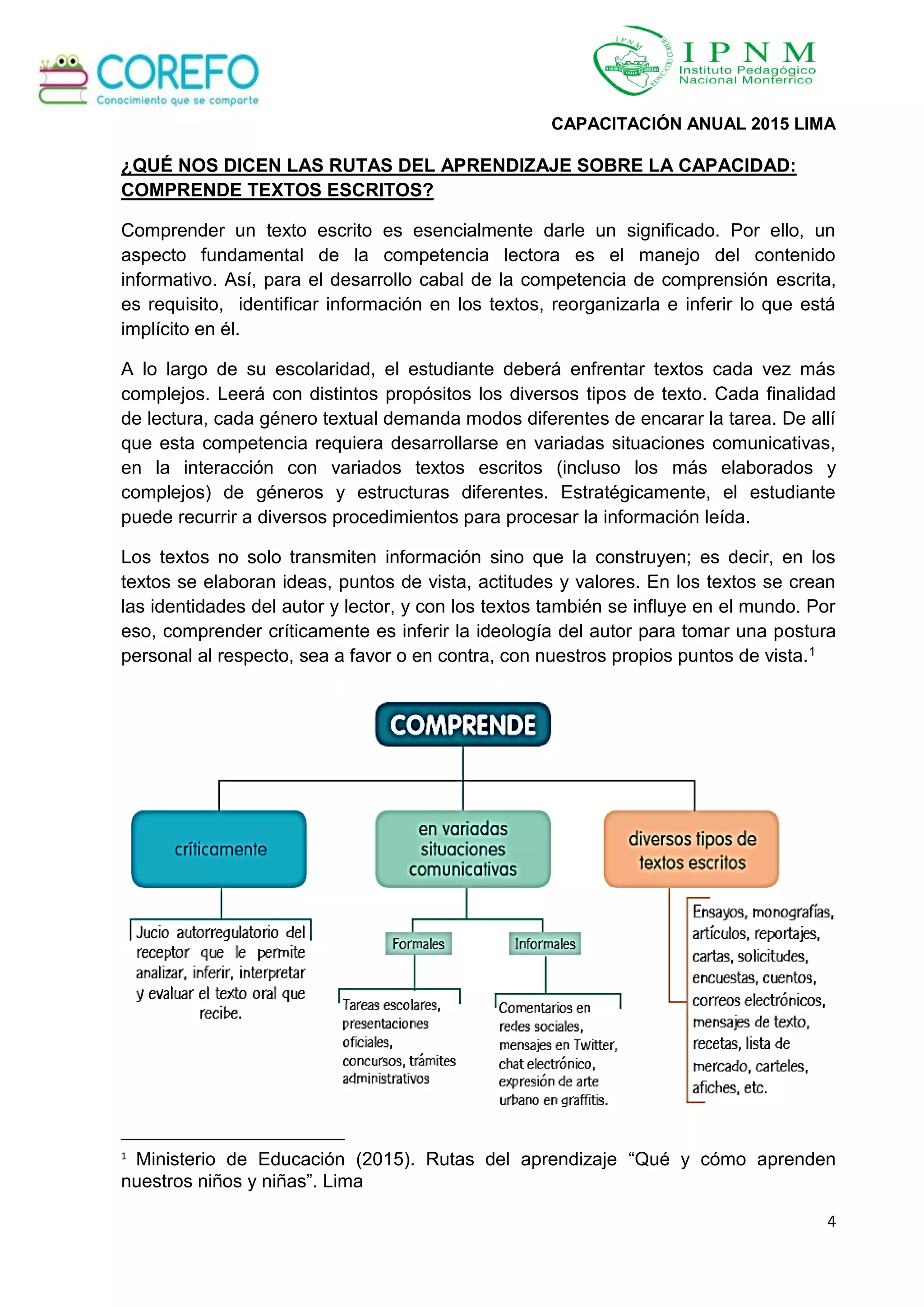 ESTRATEGIAS PARA DESARROLLAR LA COMPRENSIÓN DE TEXTOS ESCRITOS | PDF