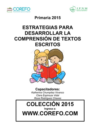 ESTRATEGIAS PARA DESARROLLAR LA COMPRENSIÓN DE TEXTOS ESCRITOS | PDF
