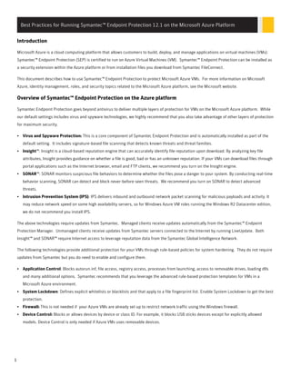 Best Practices for Running Symantec Endpoint Protection 12.1 on ...