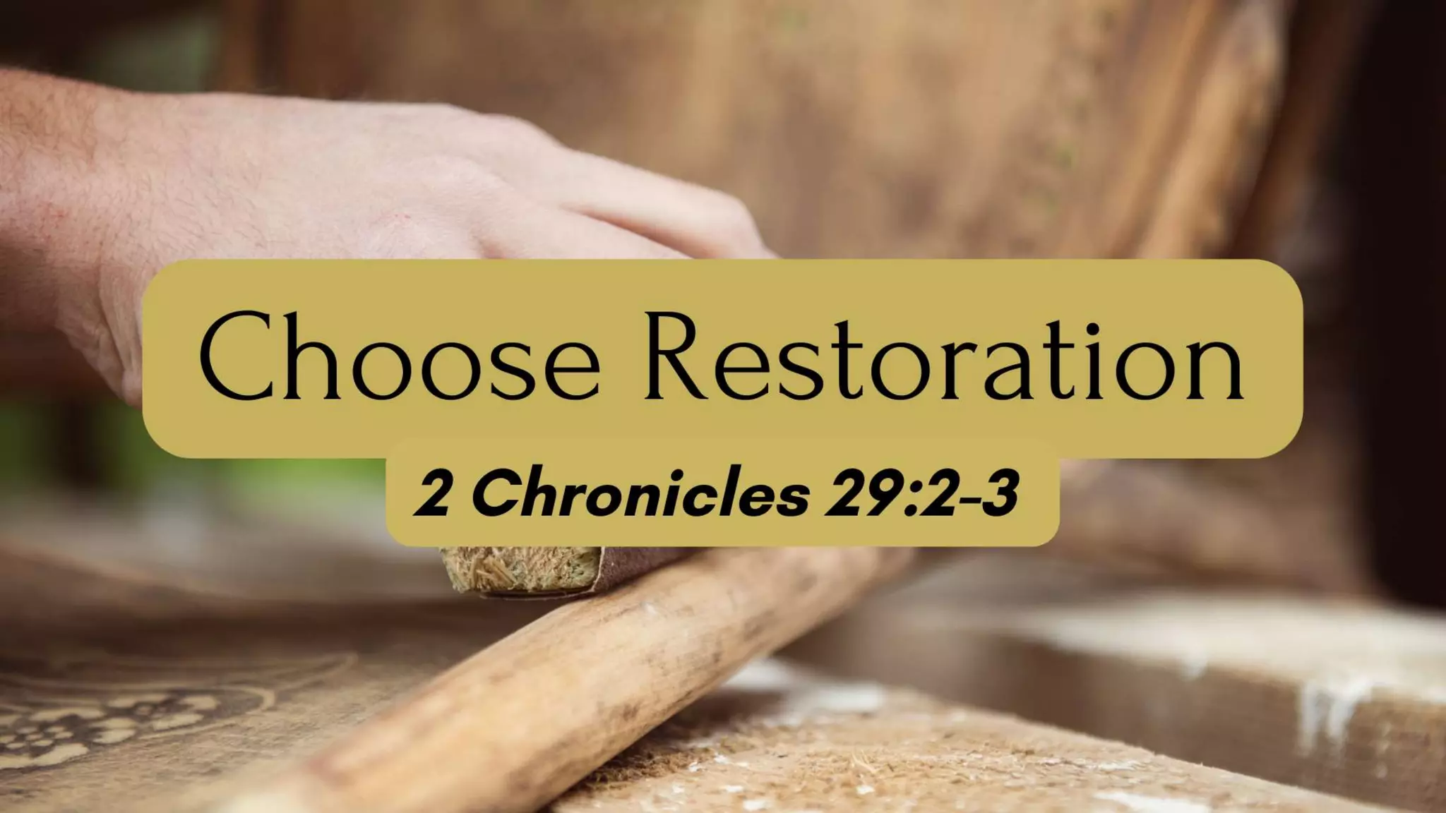 Restoring Worship | PPT