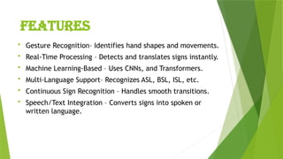 SIGN LANGUAGE DETECTION USING MACHINE LEARNING.pptx
