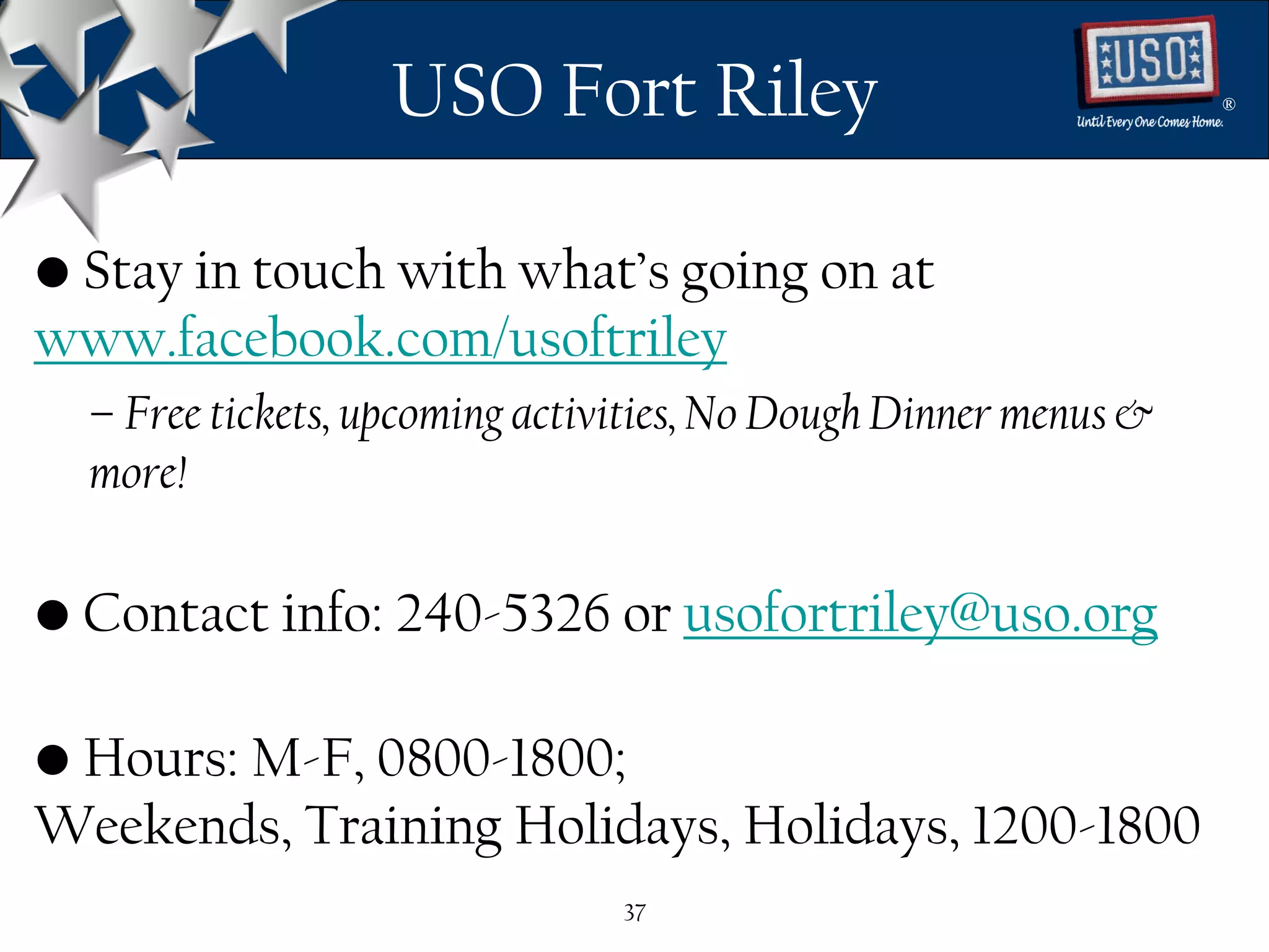 Ft. Riley Network Meeting | PPT