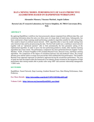 Top 10 Read Article in Computer Science & Information Technology: September 2021 | PDF