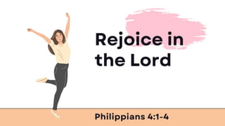 Rejoice in the Lord | PPTX
