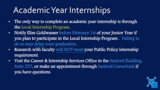 Undergraduate Internship Guide | PPTX