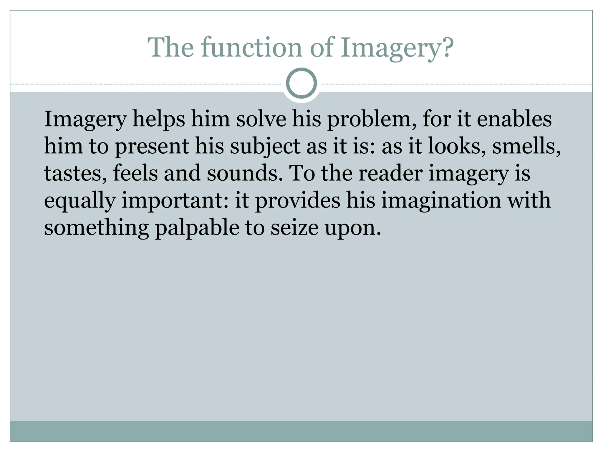 Sensory Imagery new PowerPoint Presentation | PPT