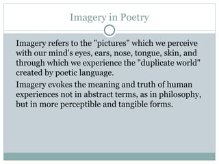 Sensory Imagery new PowerPoint Presentation | PPT